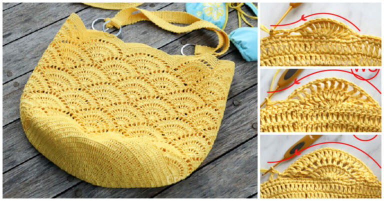 Crochet Giant Shell Stitch Beach Tote Pattern - Crochet and Knitting