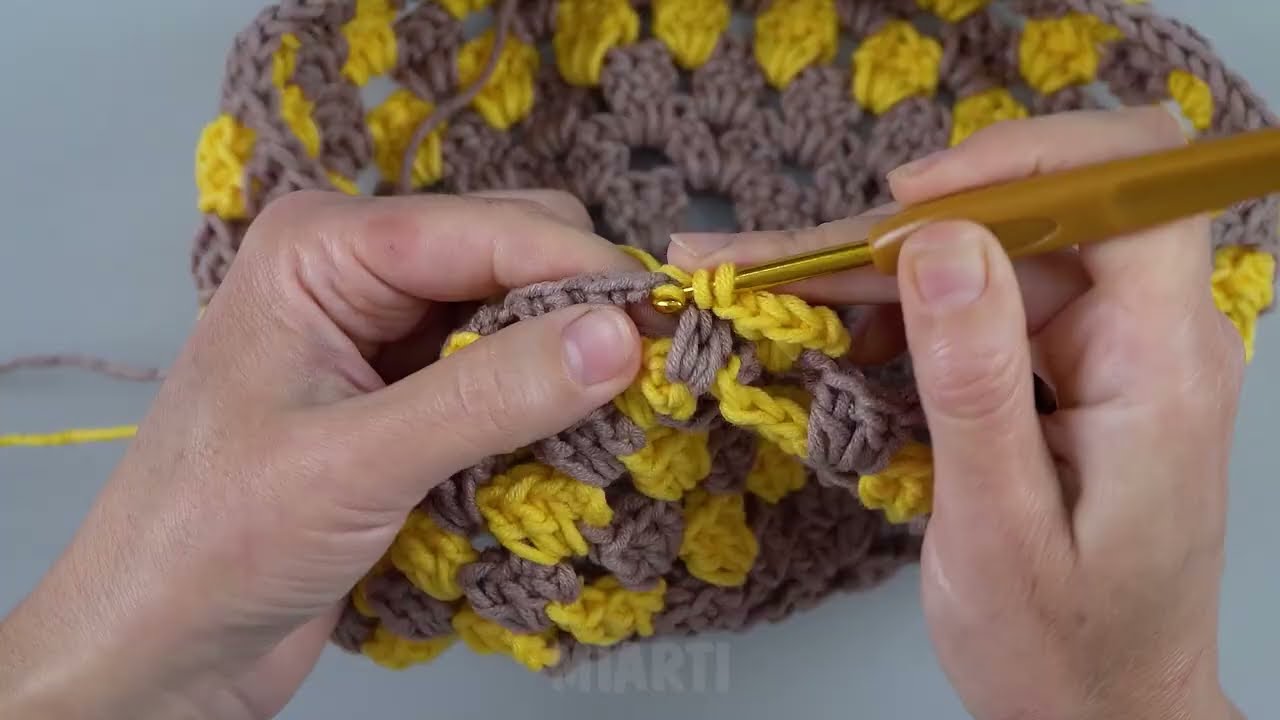 ☀️ How to Make a Granny Square Summer Bucket Hat - Crochet and Knitting